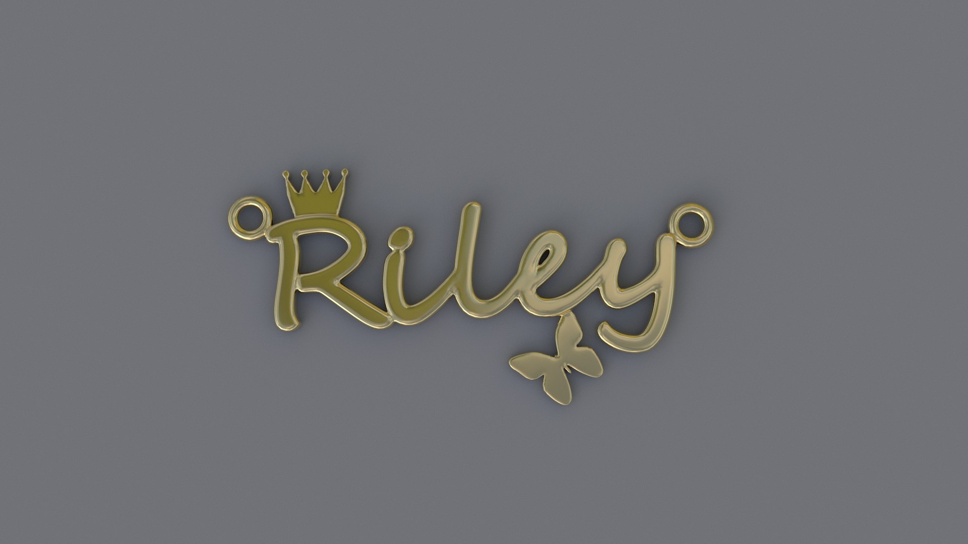 Jewelry Necklace Pendant Riley 3D Print 3D Model - TurboSquid 2329982