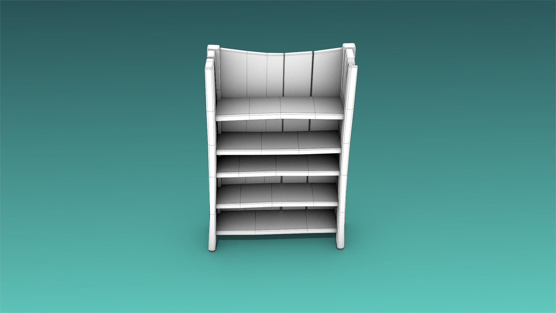 Low-poly Shelf 3D Model - TurboSquid 1658476