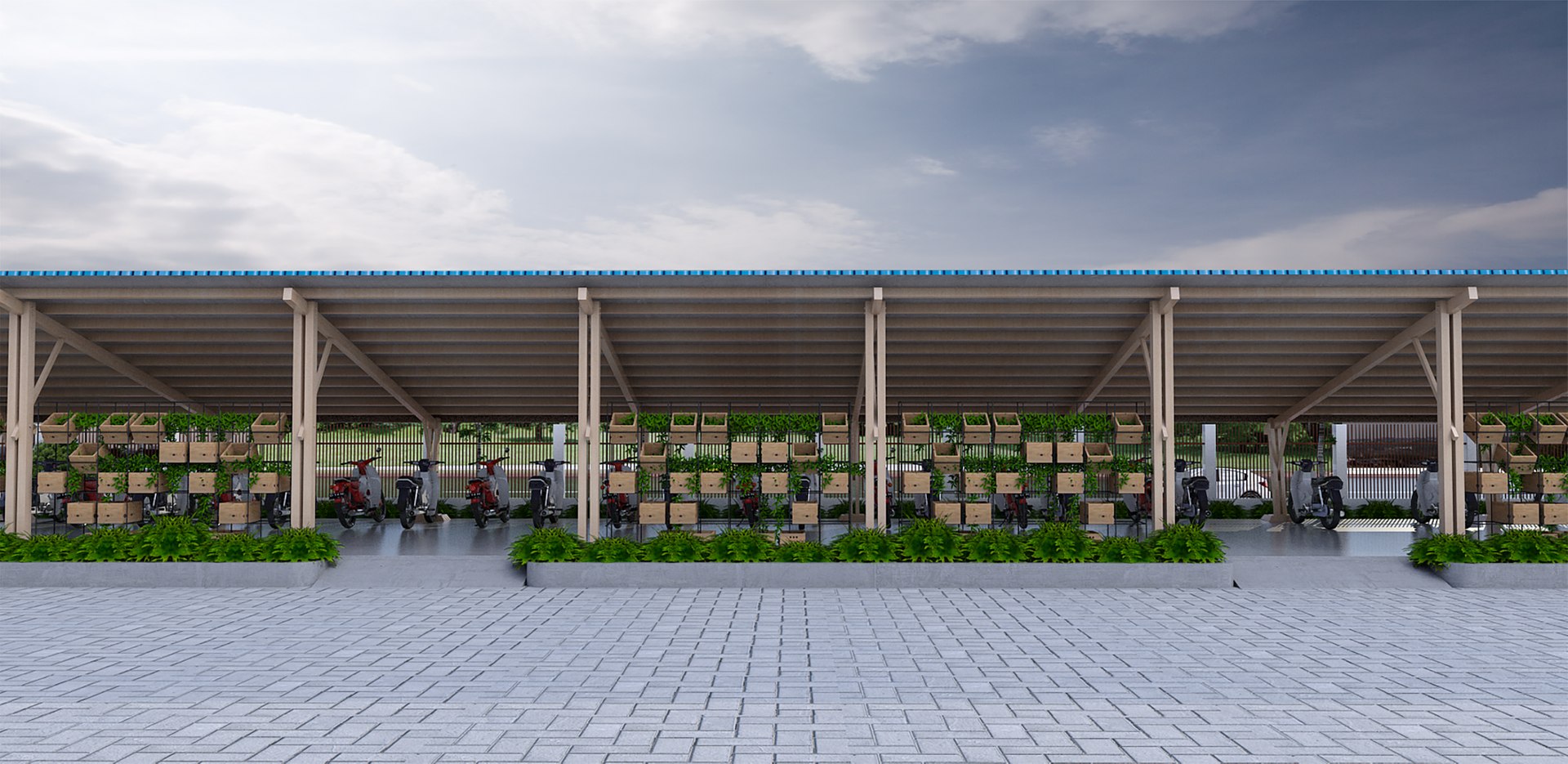 3D Wood Green Factory - TurboSquid 1454229