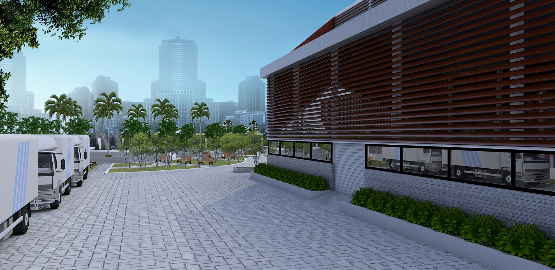 3D Wood Green Factory - TurboSquid 1454229