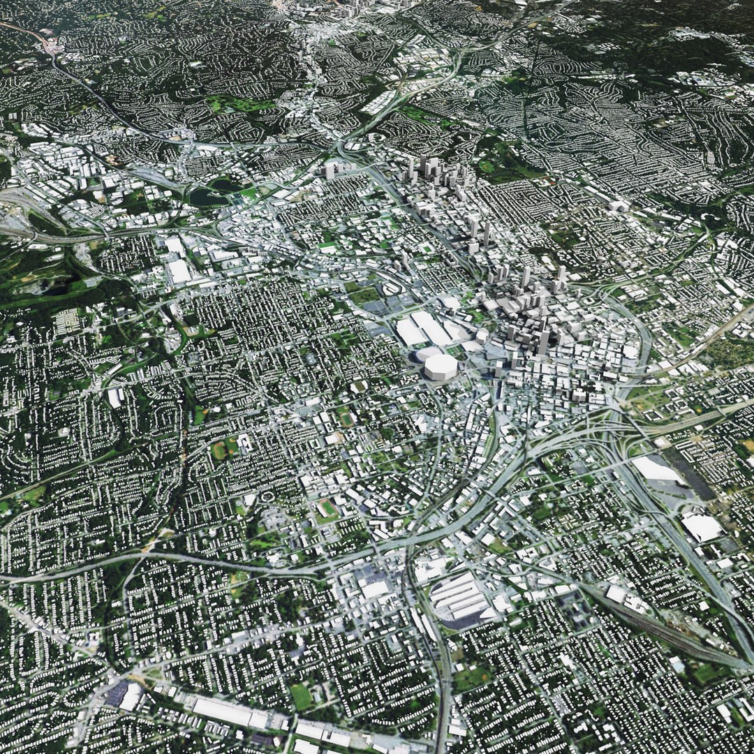 3D Atlanta City Model - TurboSquid 1352197