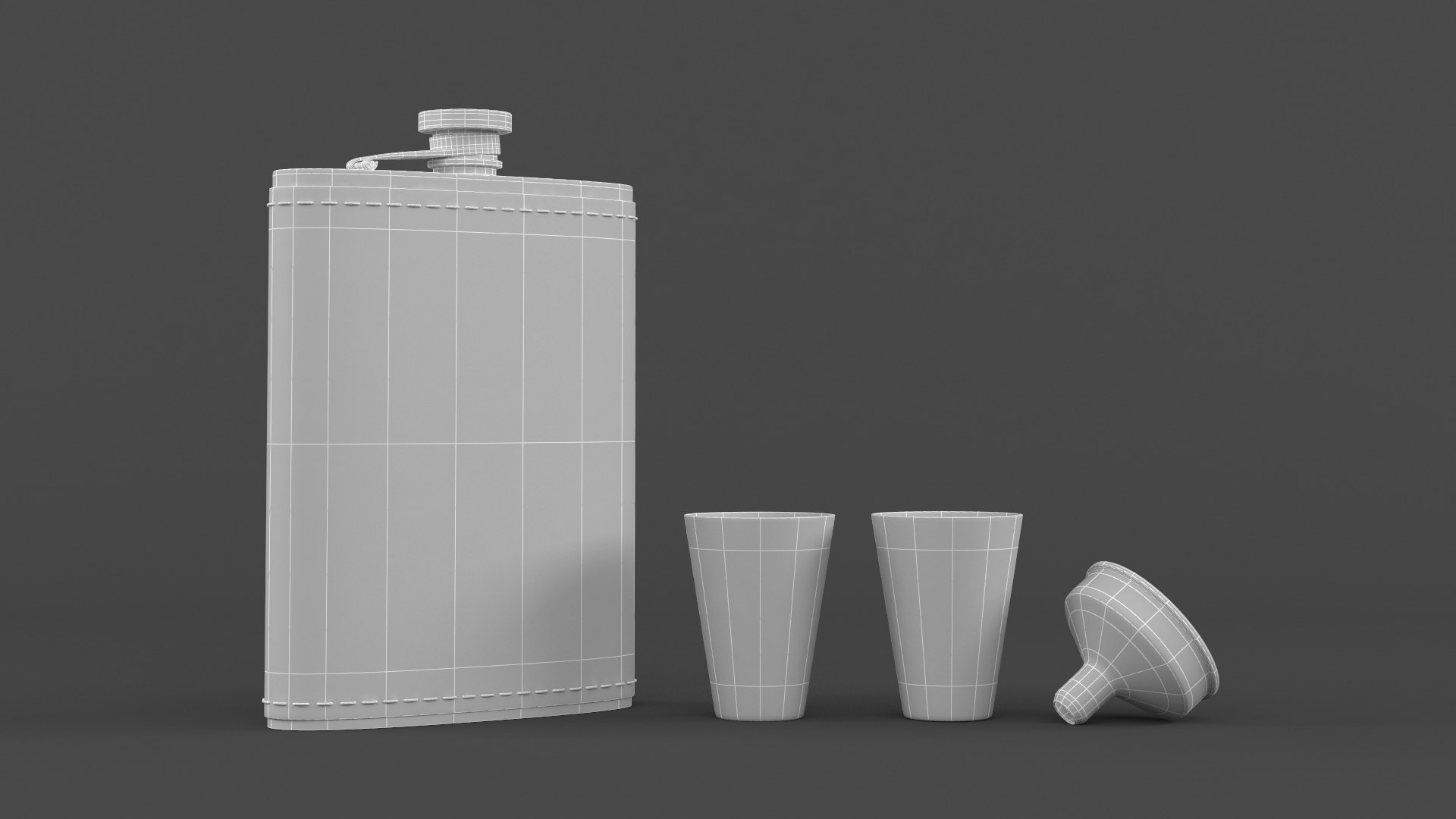 Flask Alcohol 3D Model - TurboSquid 2006310