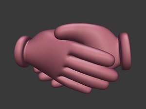 Cartoon Glove Hands Victory 3D Model - TurboSquid 1639463