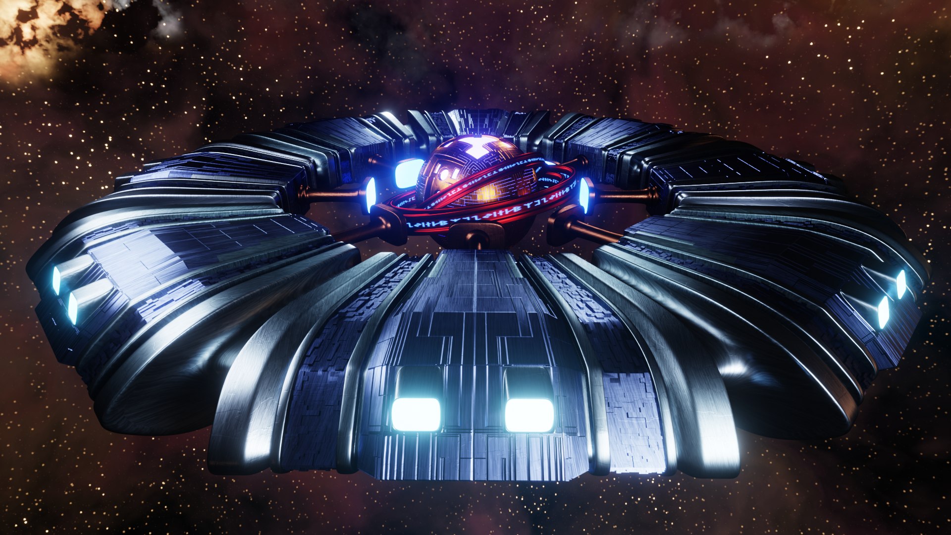 UFO 2 Sphere Core Spaceship - Ovni - Flying Saucer Model - TurboSquid ...