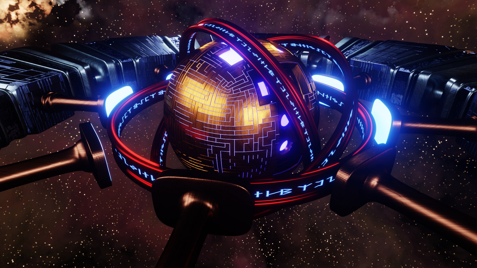 UFO 2 Sphere Core Spaceship - Ovni - Flying Saucer Model - TurboSquid ...