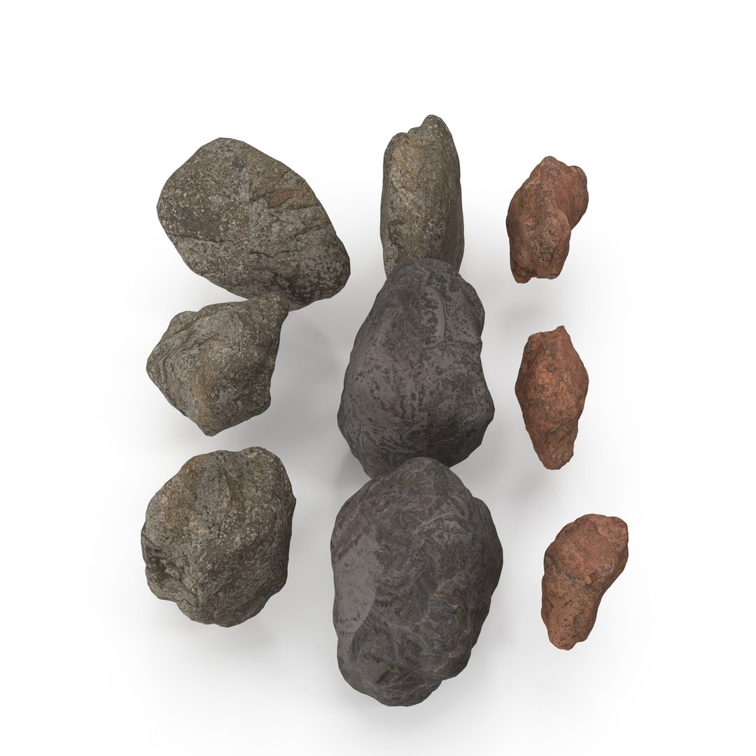 3D Lowpoly Rock PACK 10 model - TurboSquid 2099350