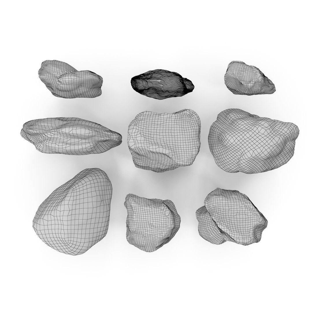 3D Lowpoly Rock PACK 10 model - TurboSquid 2099350
