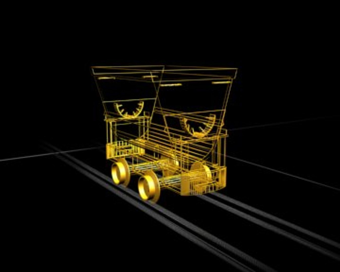 Mining Trolley 3d Model