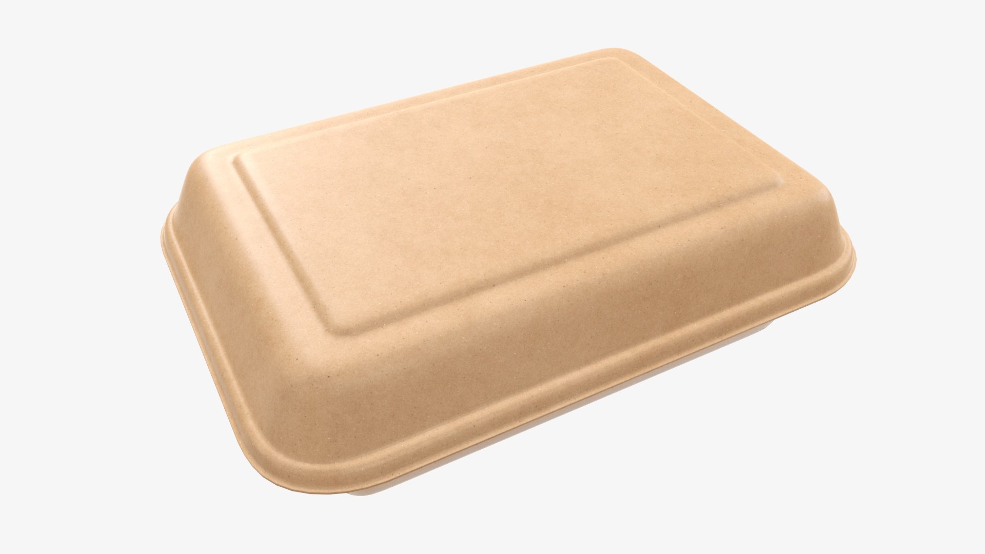 3D model box cardboard lunch - TurboSquid 1686095