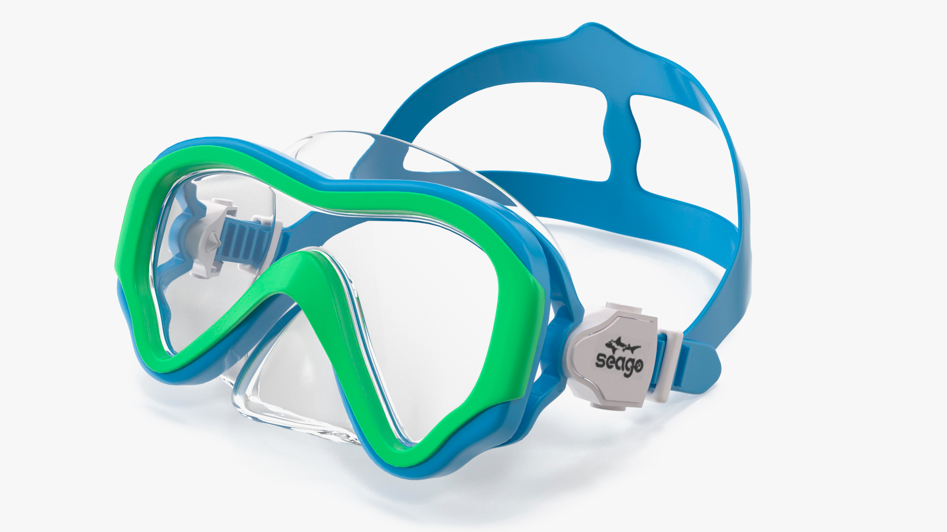Kids Swimming Mask Seage Blue Model - TurboSquid 2141458
