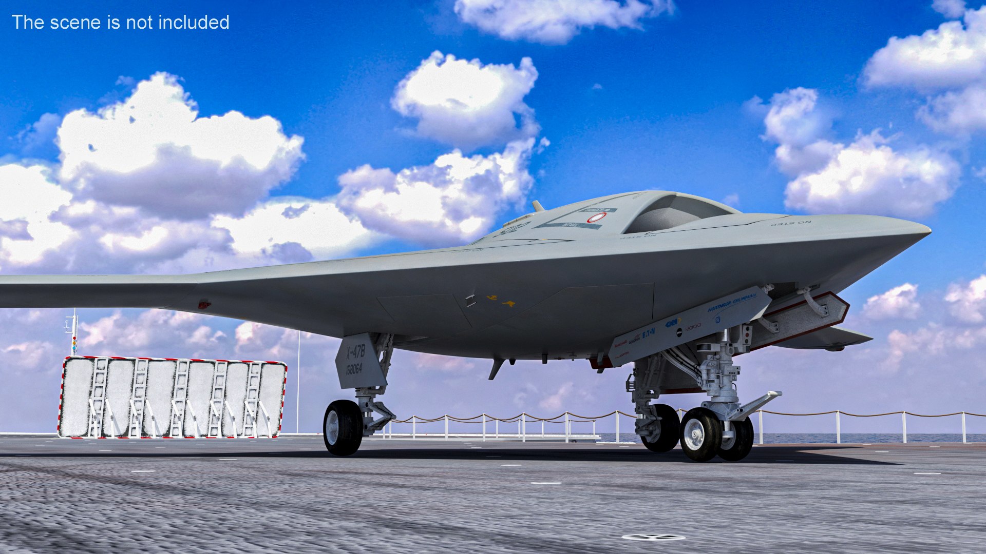 3D Stealth Tactical X-47B UAV Model - TurboSquid 2368329
