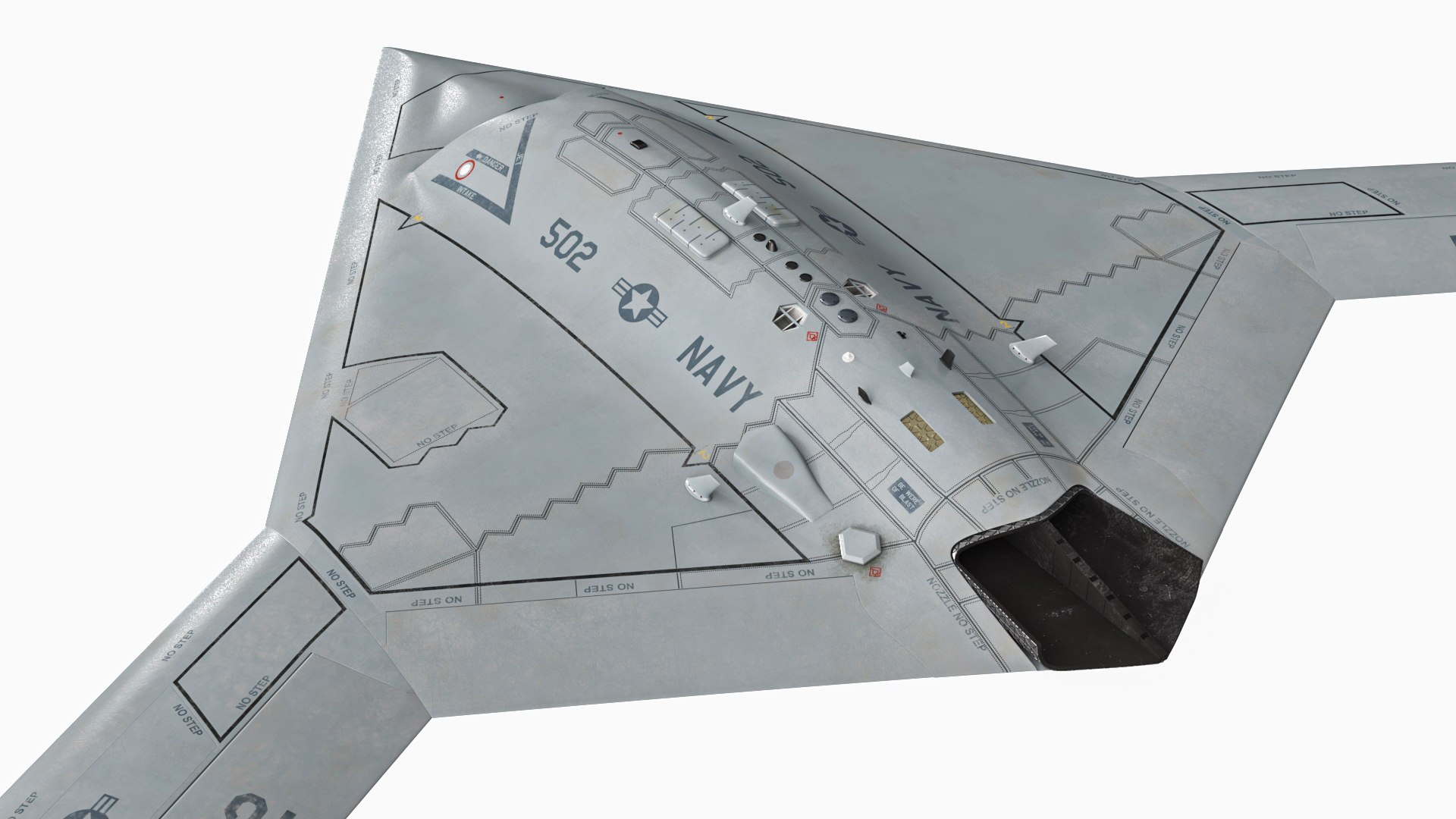 3D Stealth Tactical X-47B UAV Model - TurboSquid 2368329