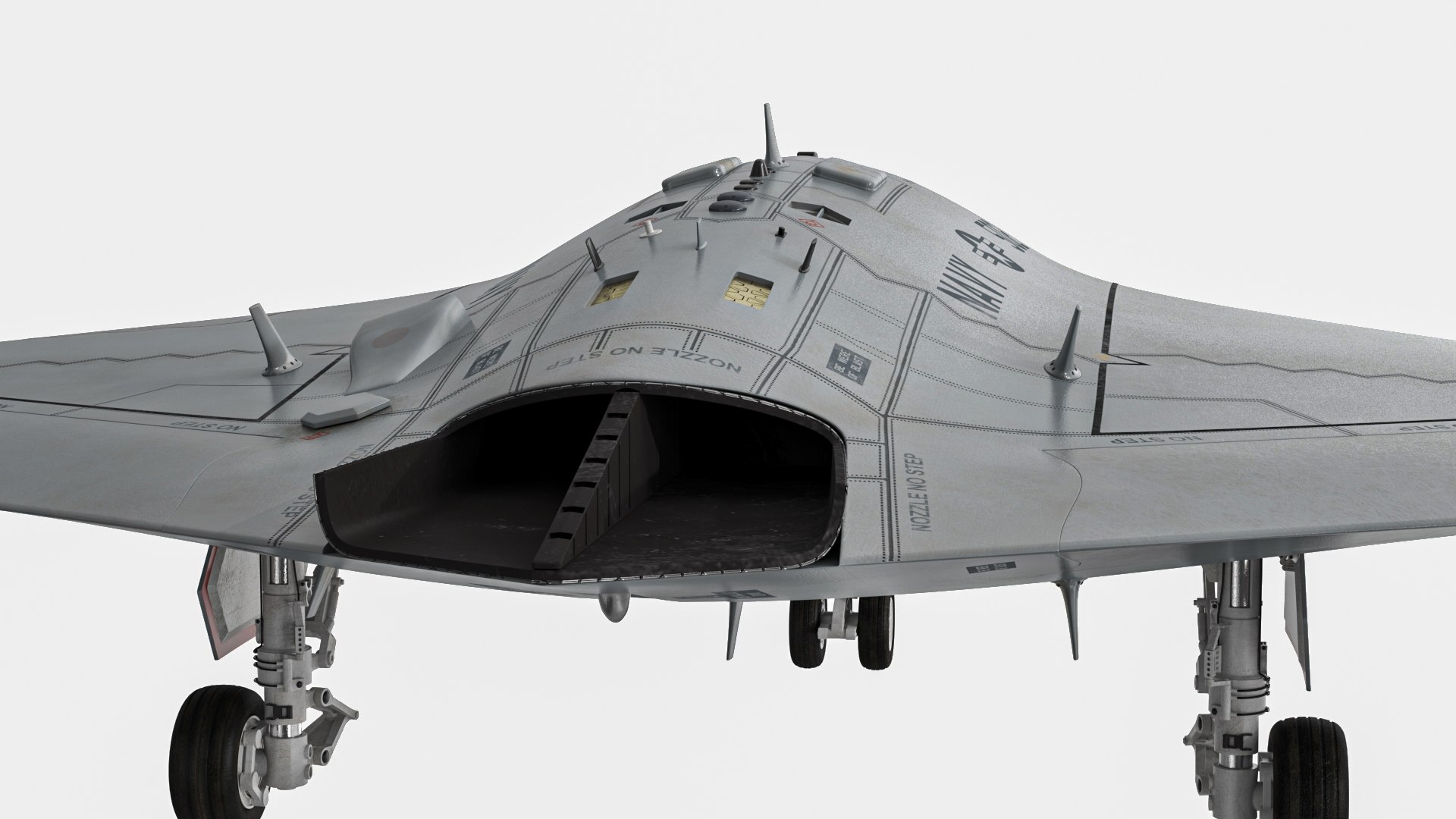 3D Stealth Tactical X-47B UAV Model - TurboSquid 2368329