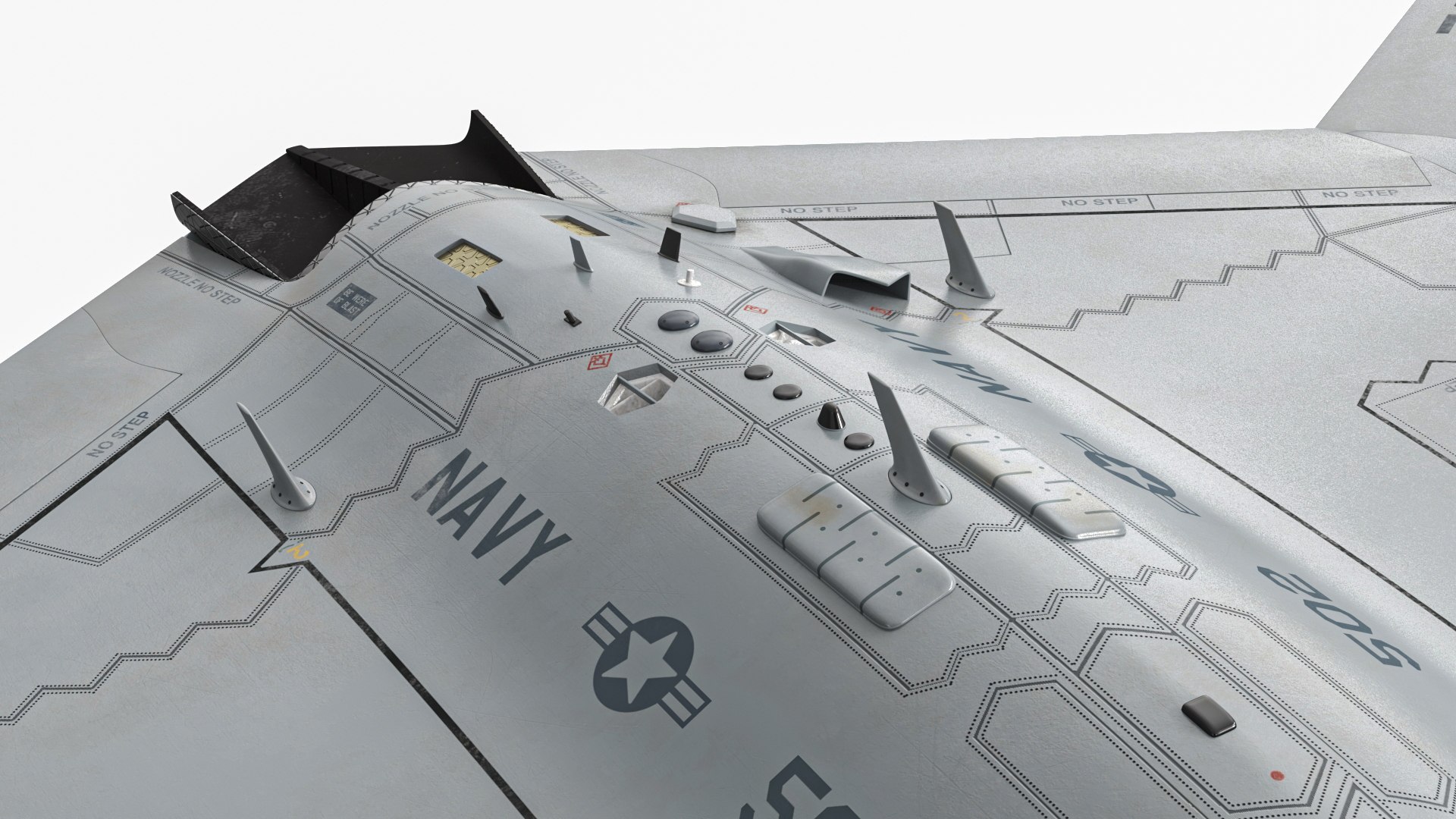 3D Stealth Tactical X-47B UAV Model - TurboSquid 2368329