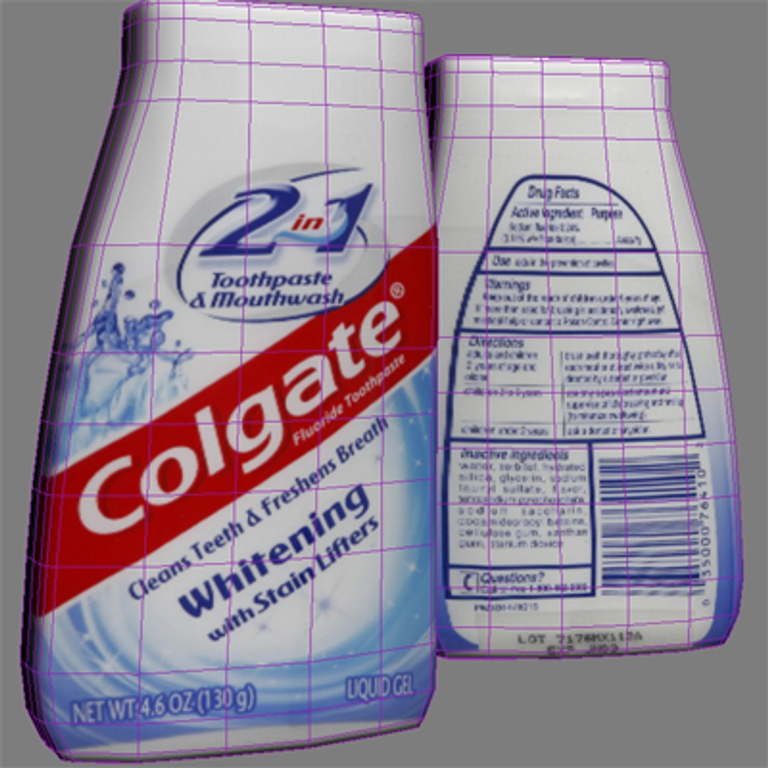 3d Colgate Toothpaste