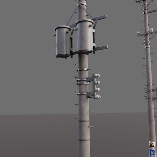 modelo 3d postes electricos - TurboSquid 1964484