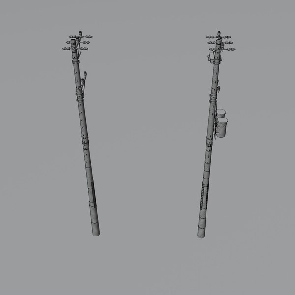 3D Electric poles - TurboSquid 1964484