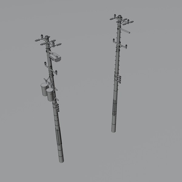 modelo 3d postes electricos - TurboSquid 1964484