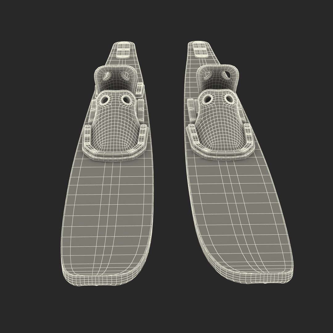 3d water skis model