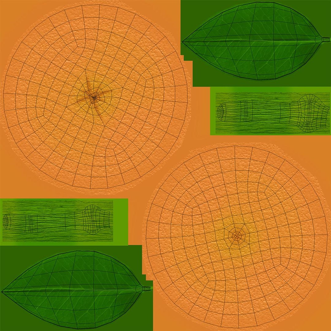 3D Orange Fruit Model - TurboSquid 2036785