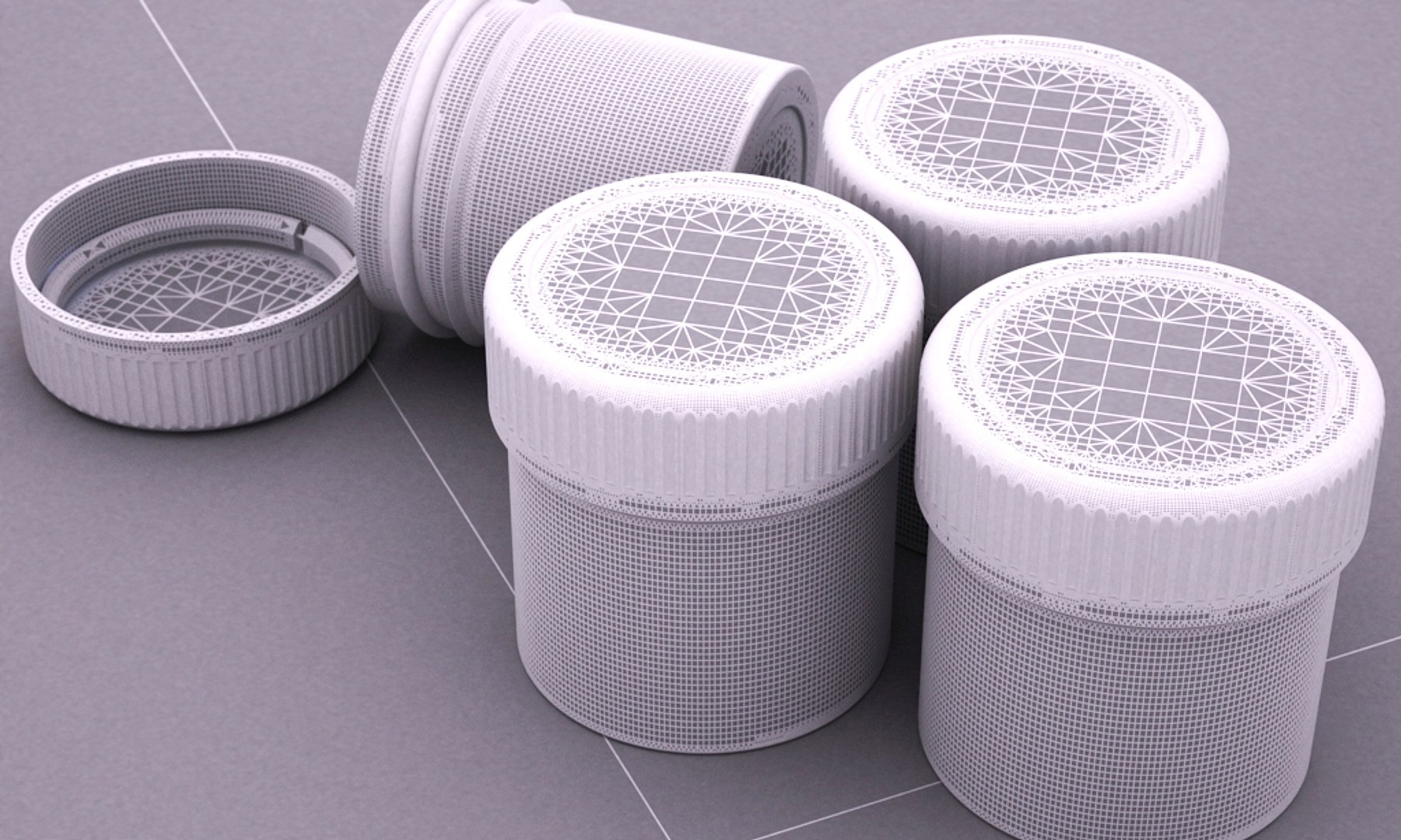 3d Small Plastic Bottle 2014 Model