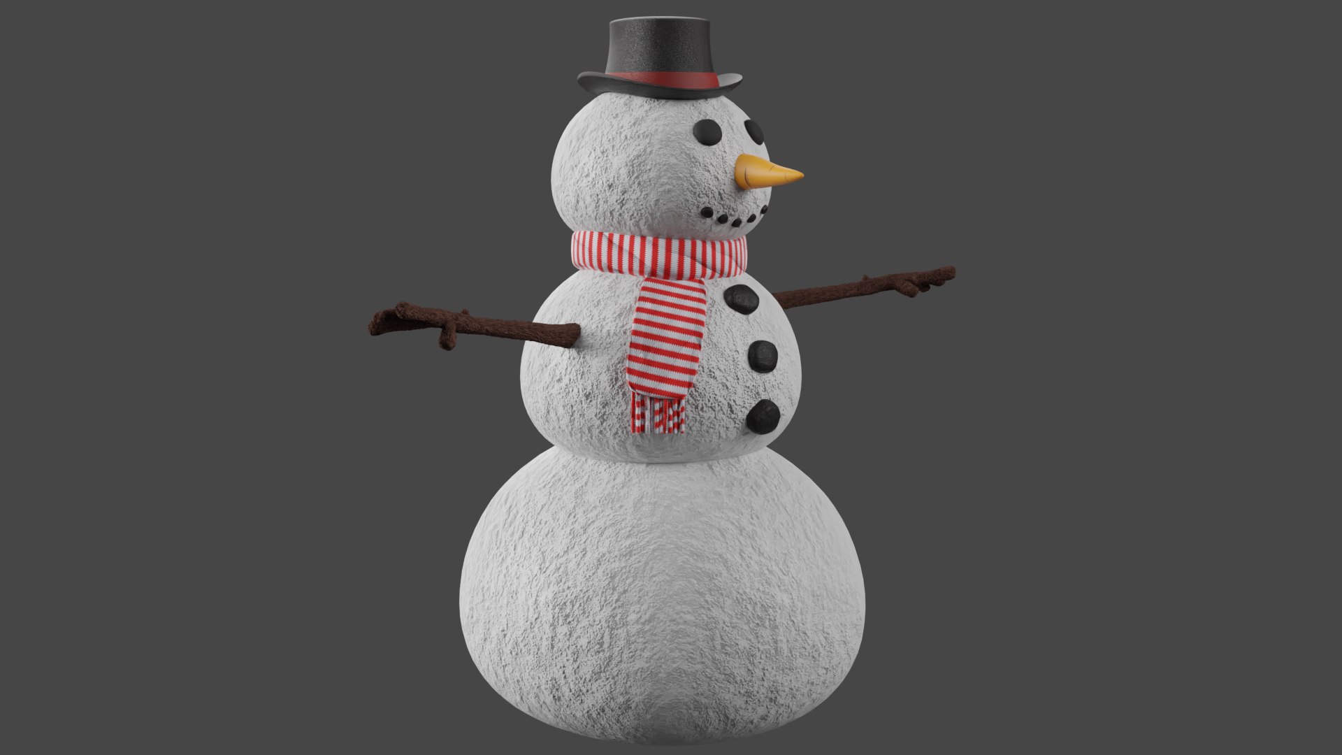 3D Model Snowman - TurboSquid 2229751