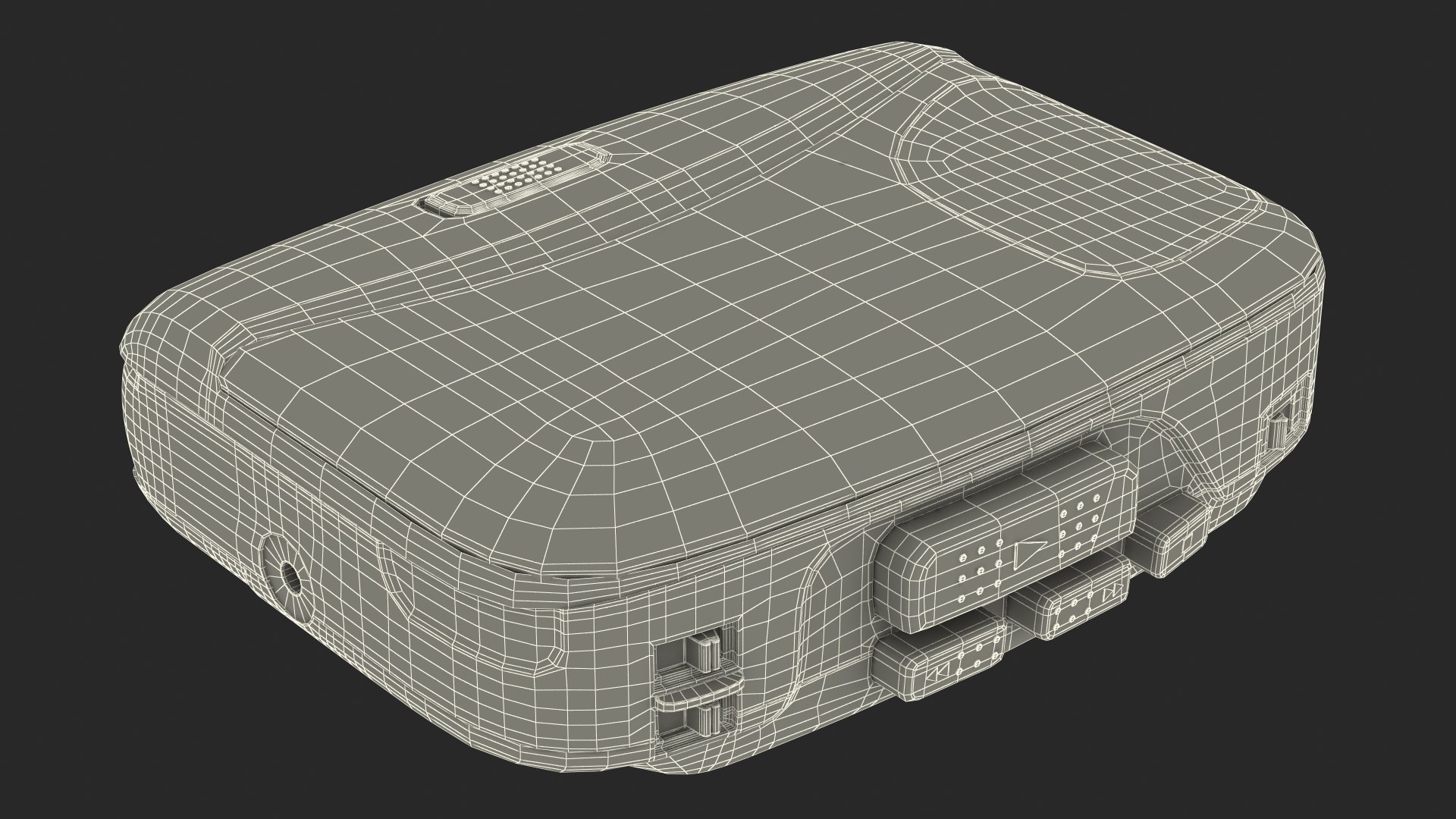 3D Vintage Portable Cassette Player Model - TurboSquid 2321059