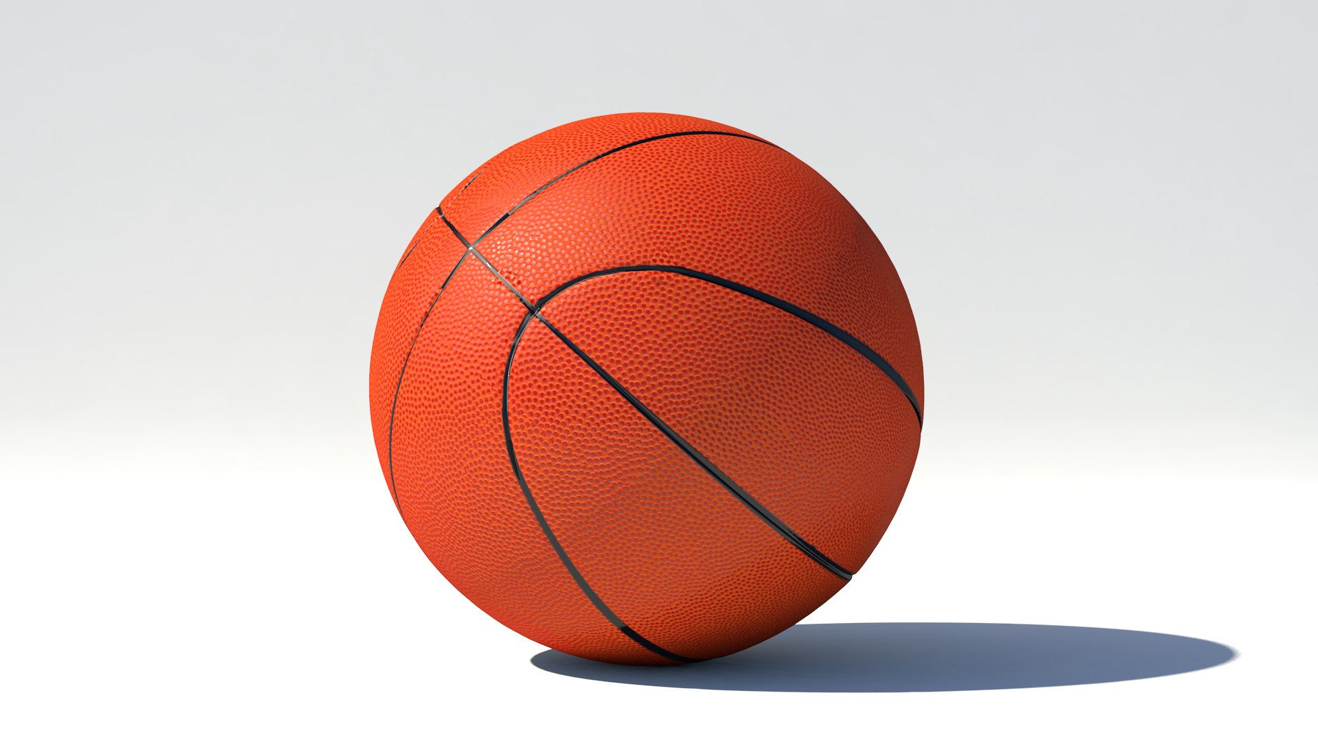 simple basketball 3d obj