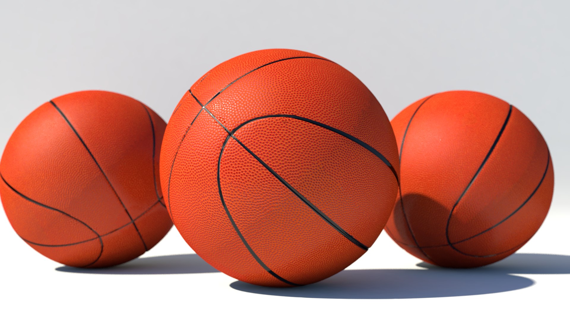 simple basketball 3d obj