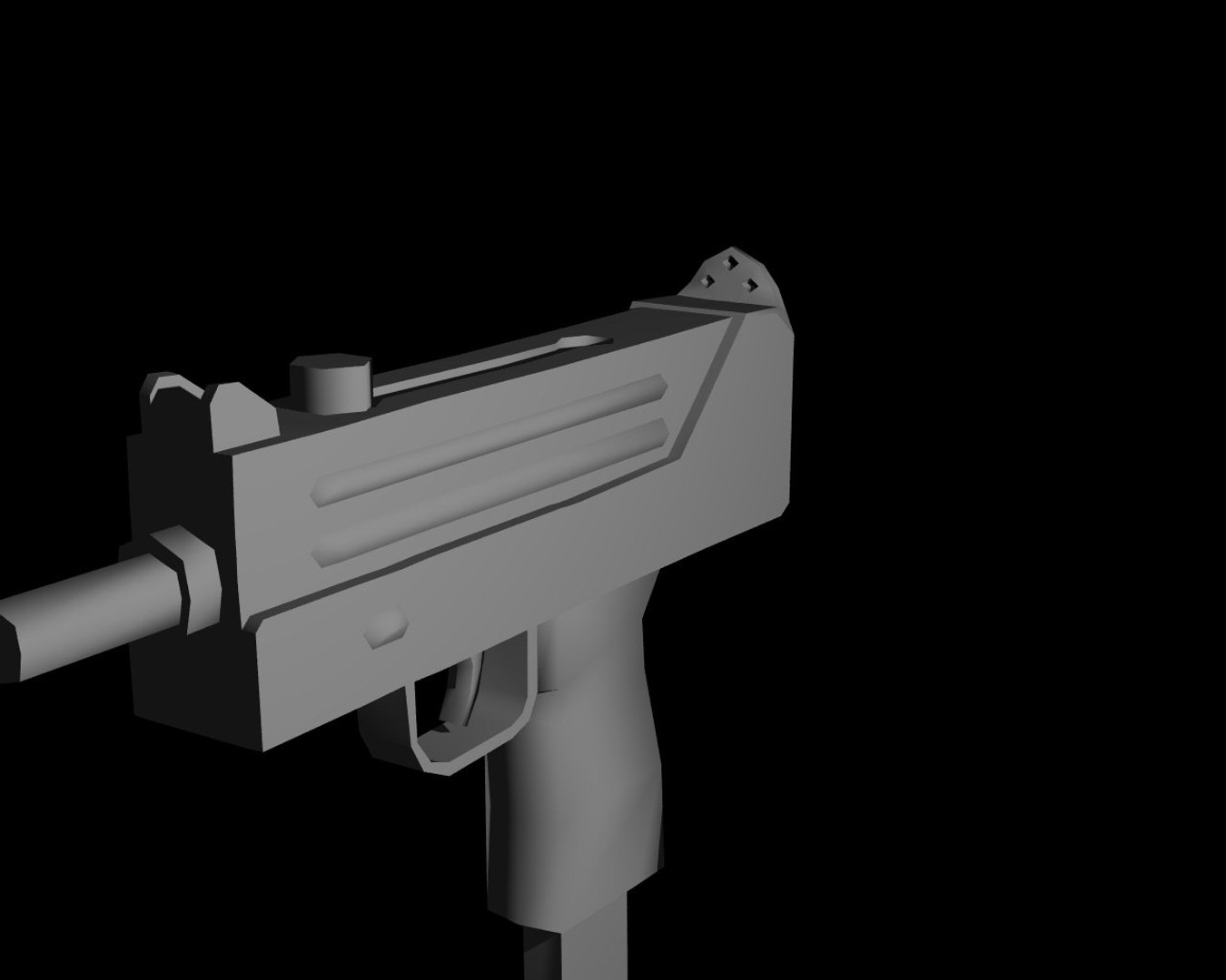 3d Ingram Gun Model