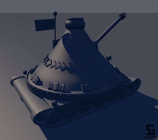 3d tank tajin model