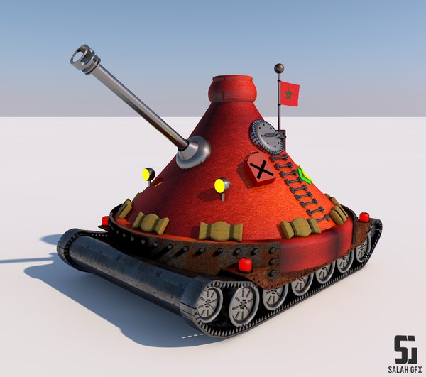 3d tank tajin model