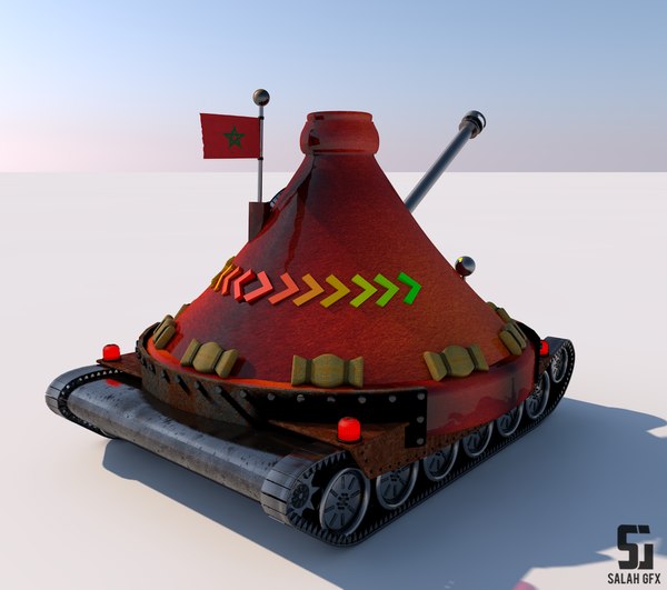 3d tank tajin model