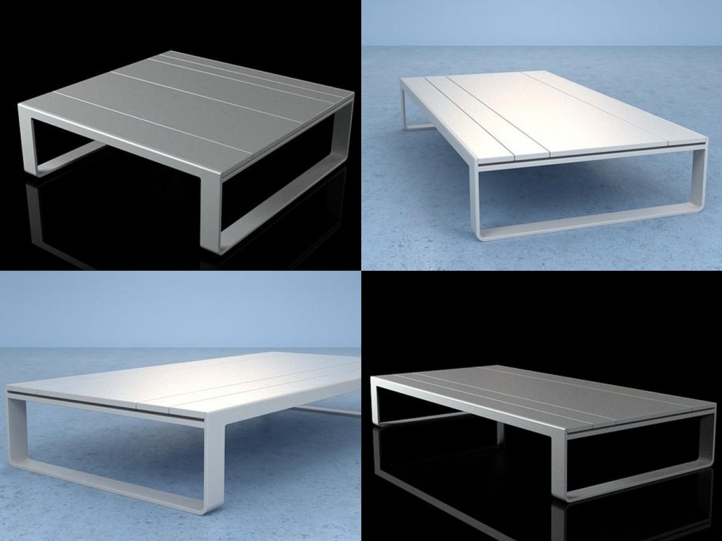 Flat Tables 3D Model - TurboSquid 1180508