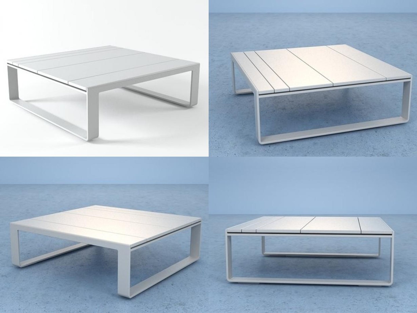 Flat Tables 3D Model - TurboSquid 1180508