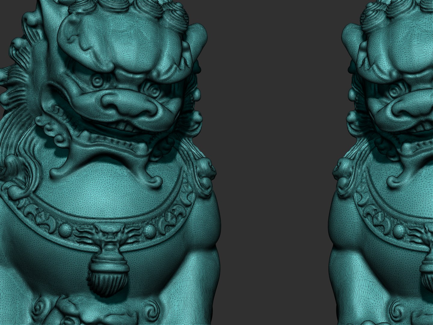 Guardian Lions 3D Model - TurboSquid 2044565