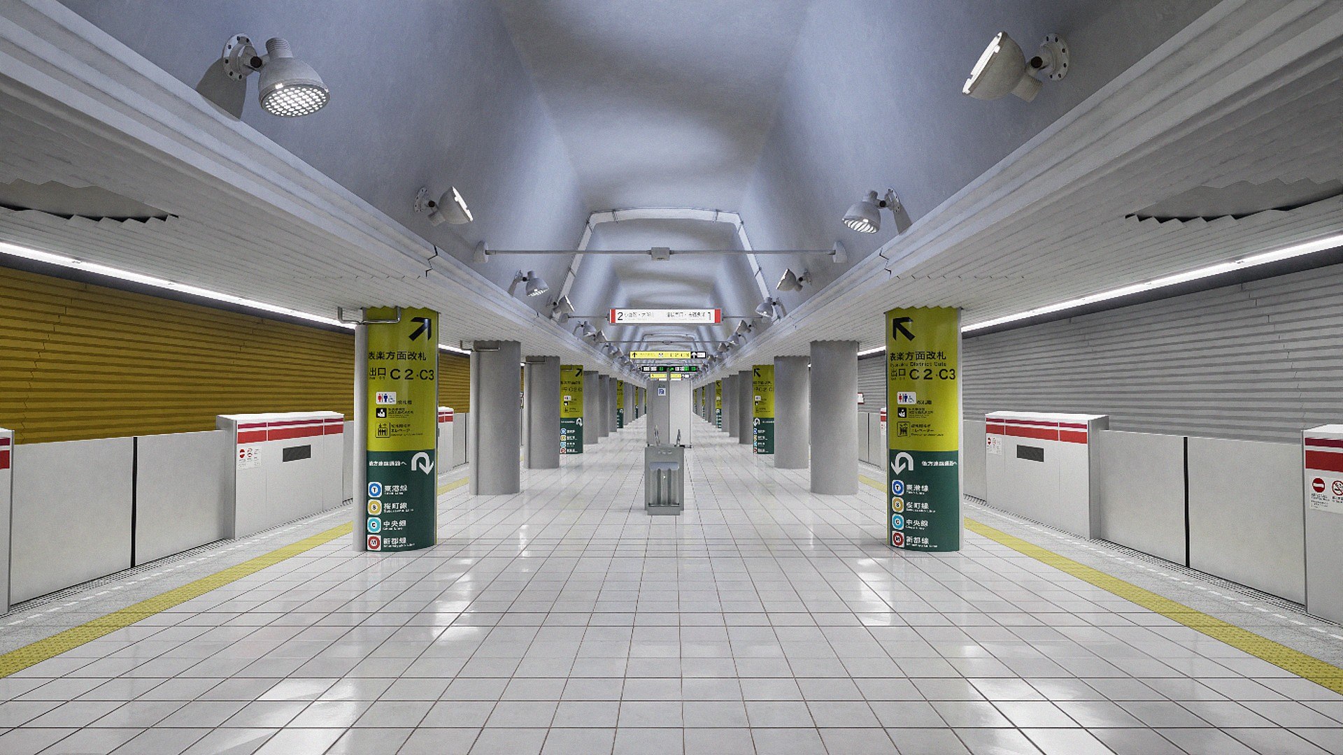 3D Model Tokyo Metro Station 01 - TurboSquid 2137683