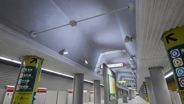modelo 3d Estación de metro de Tokio 01 - TurboSquid 2137683
