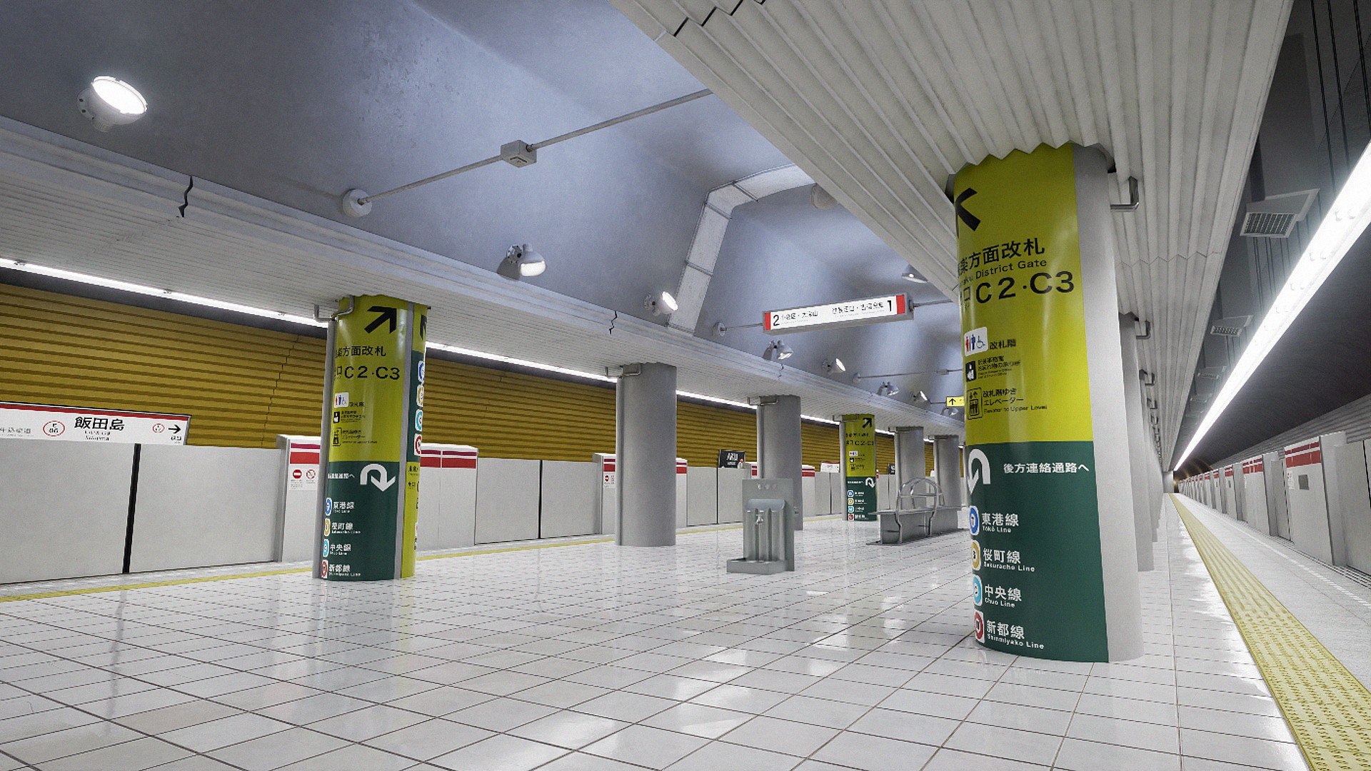 3D Model Tokyo Metro Station 01 - TurboSquid 2137683