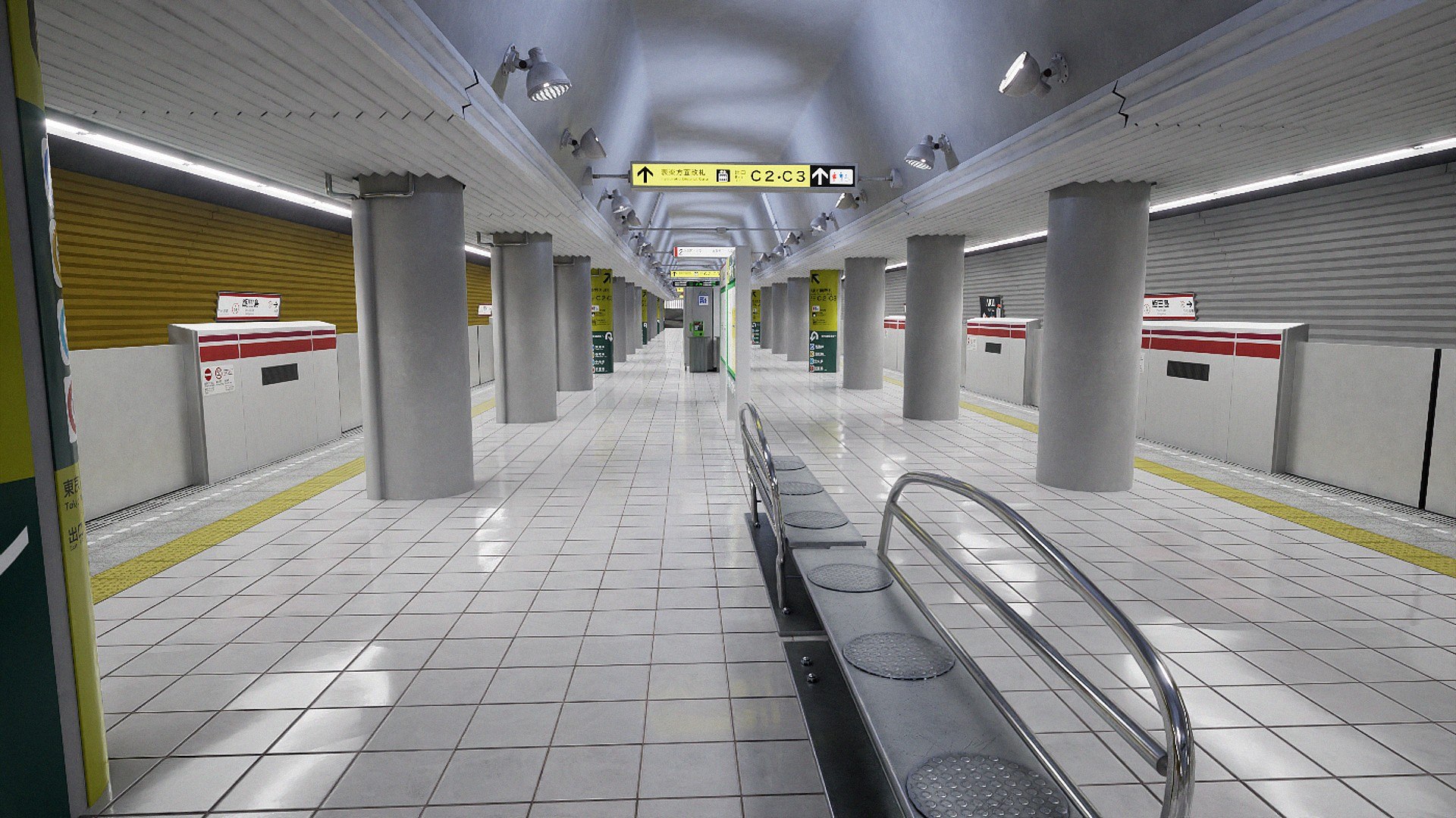 3D model Tokyo Metro Station 01 - TurboSquid 2137683