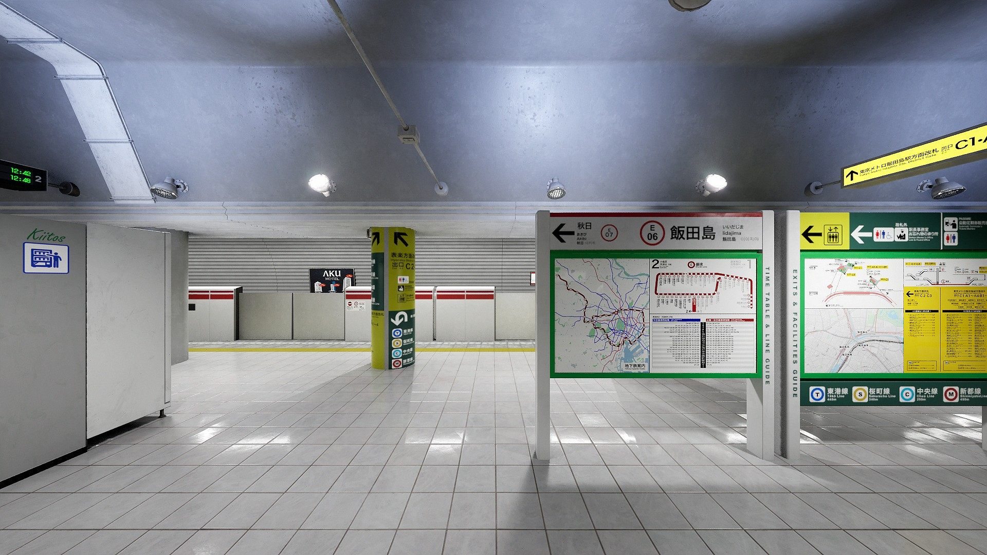3D Model Tokyo Metro Station 01 - TurboSquid 2137683