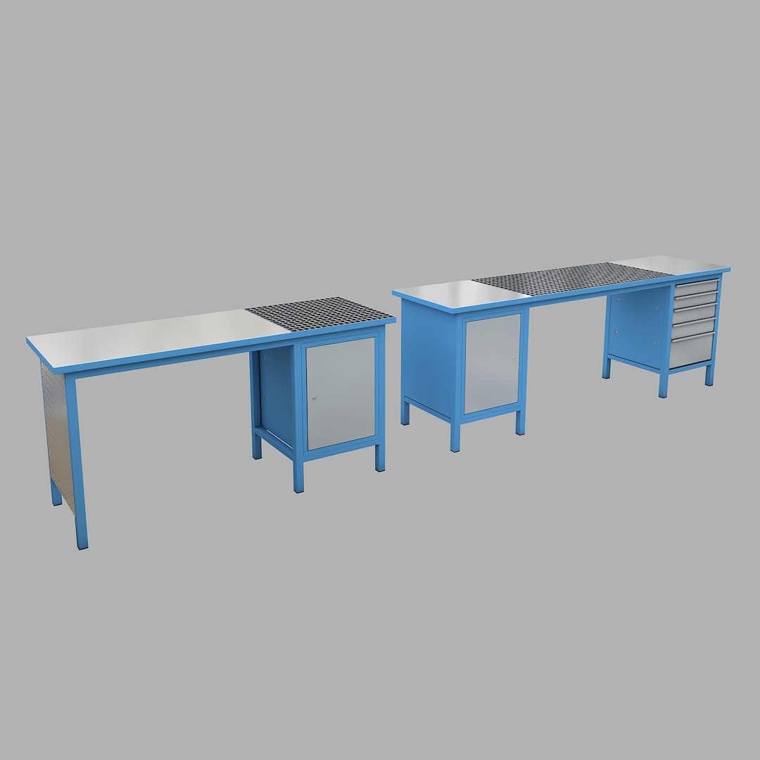 Table Industrial 3D Model - TurboSquid 2221185