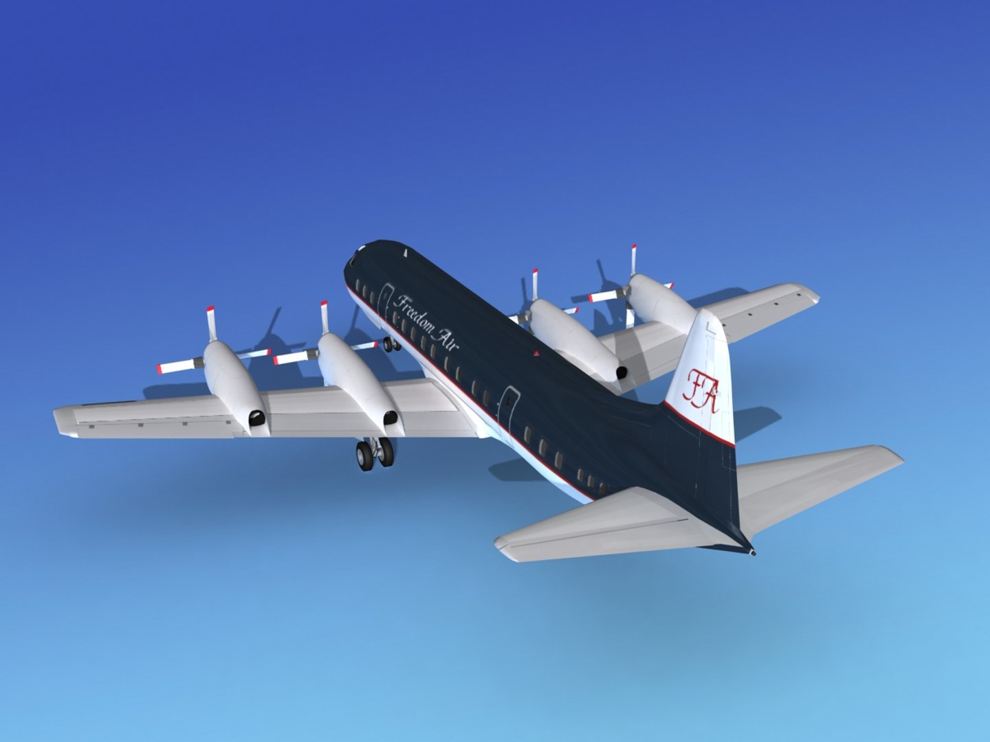 Propellers Electra Lockheed 3d Model