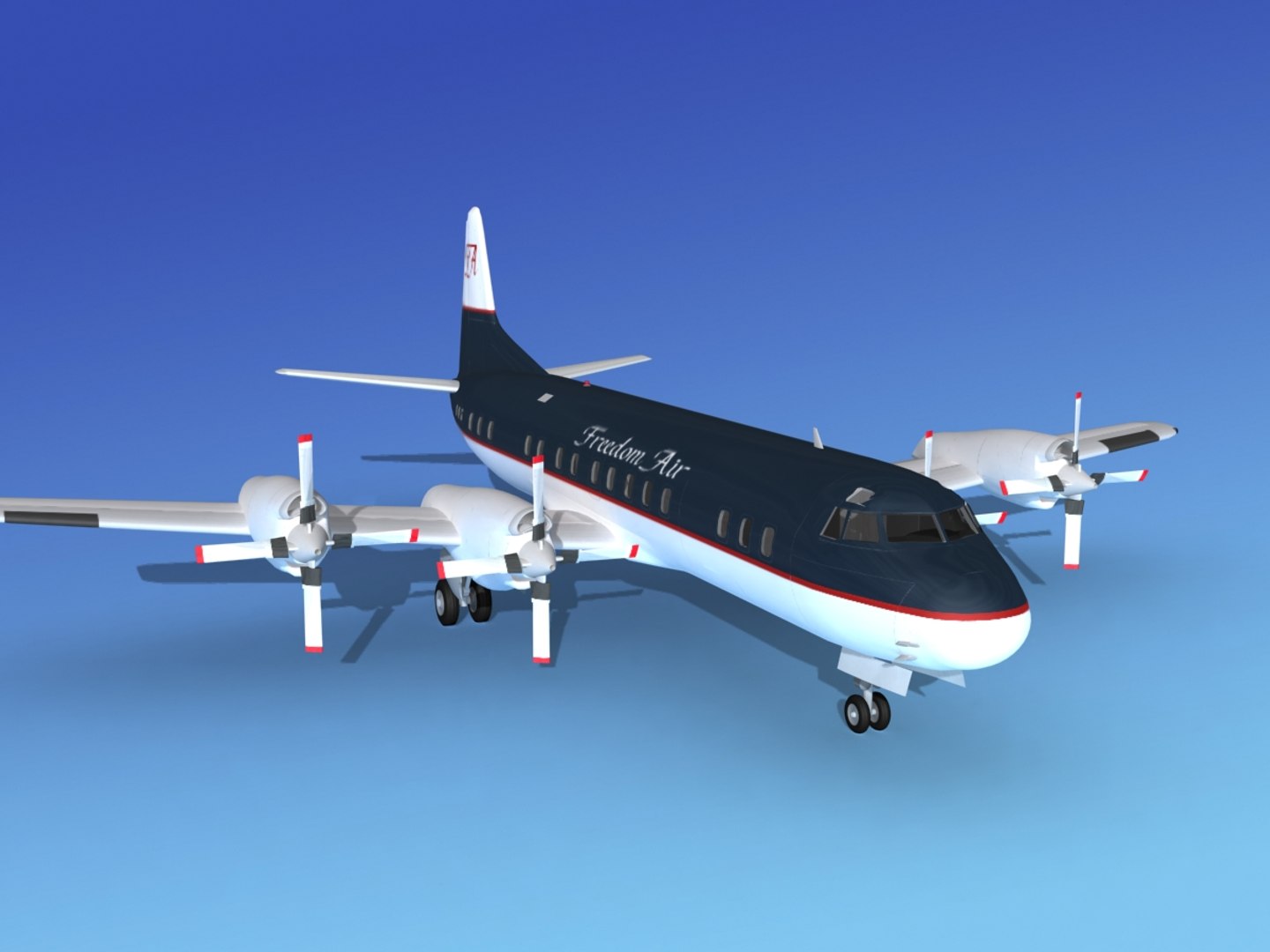 Propellers Electra Lockheed 3d Model