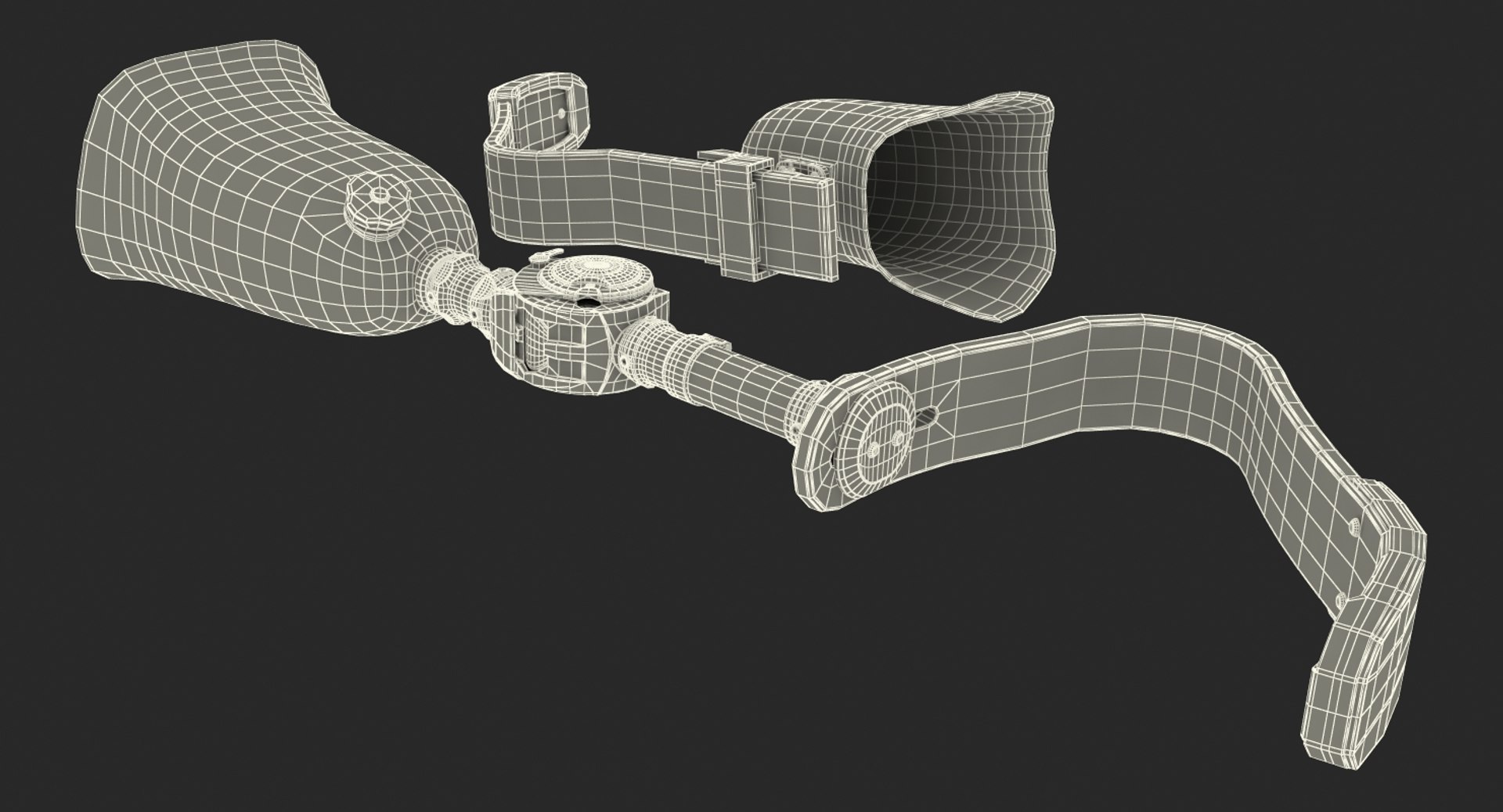 Knee fitness prosthetics set 3D model - TurboSquid 1301011