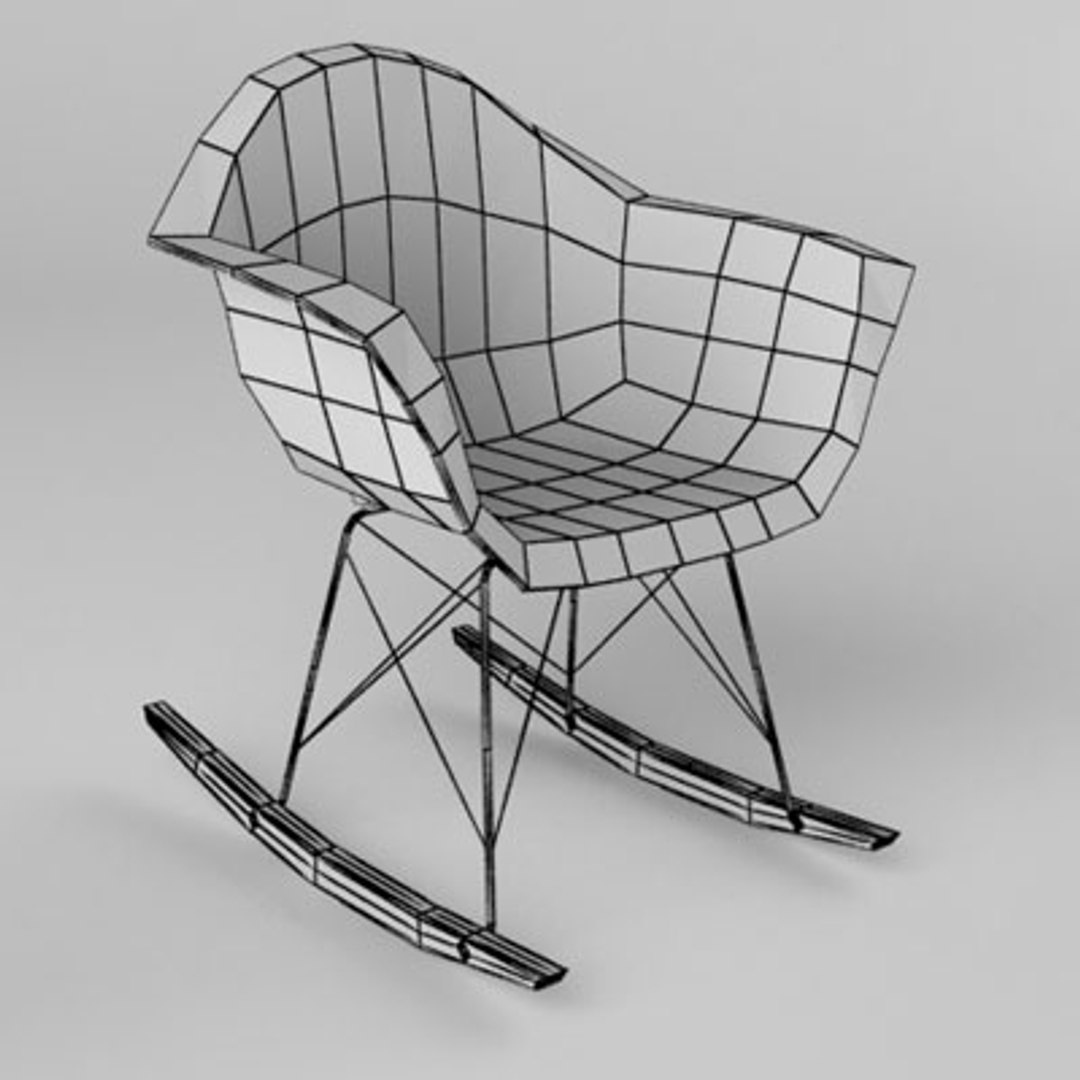 Rocking Chair Charles Eames 3d Model
