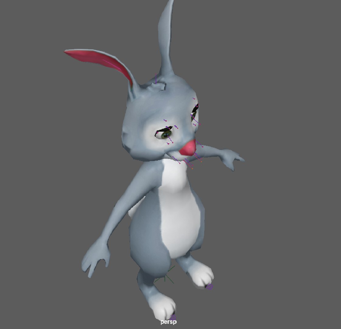 Cartoon Rabbit 3D Model - TurboSquid 2071960