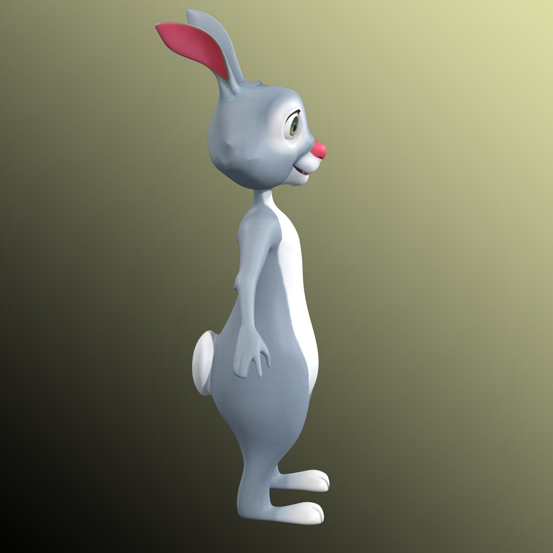 Cartoon Rabbit 3D Model - TurboSquid 2071960