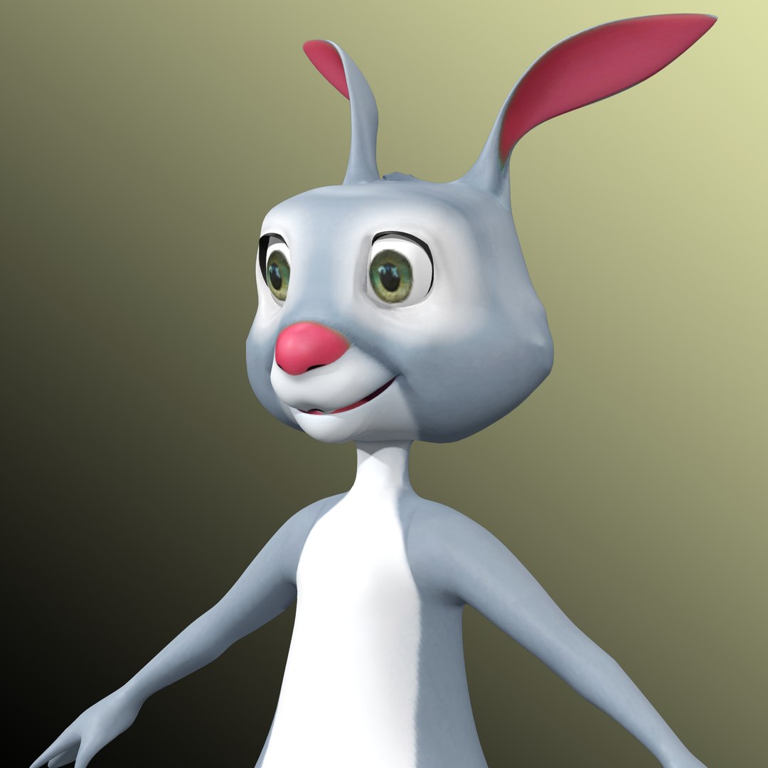 Cartoon Rabbit 3D Model - TurboSquid 2071960
