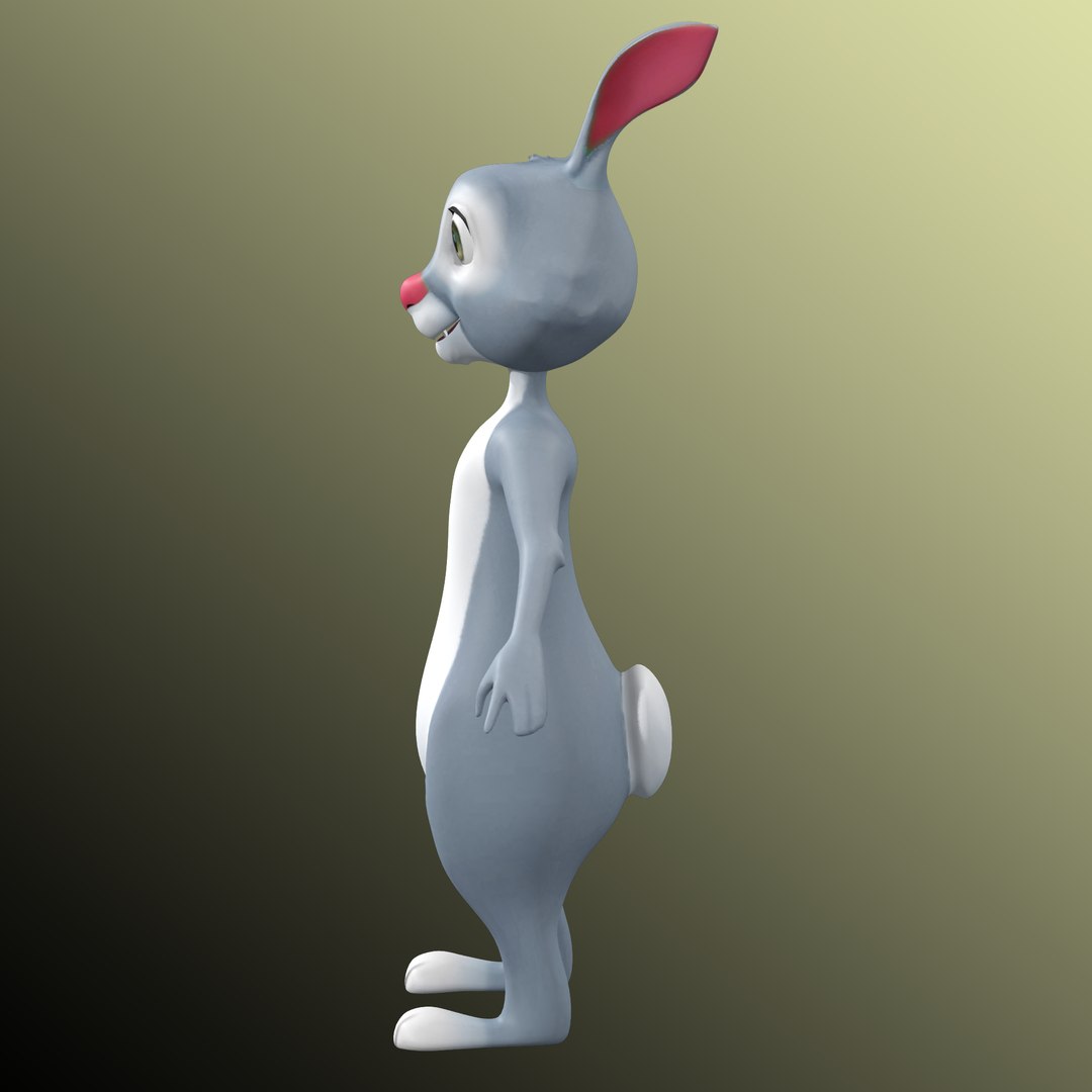 Cartoon Rabbit 3D Model - TurboSquid 2071960